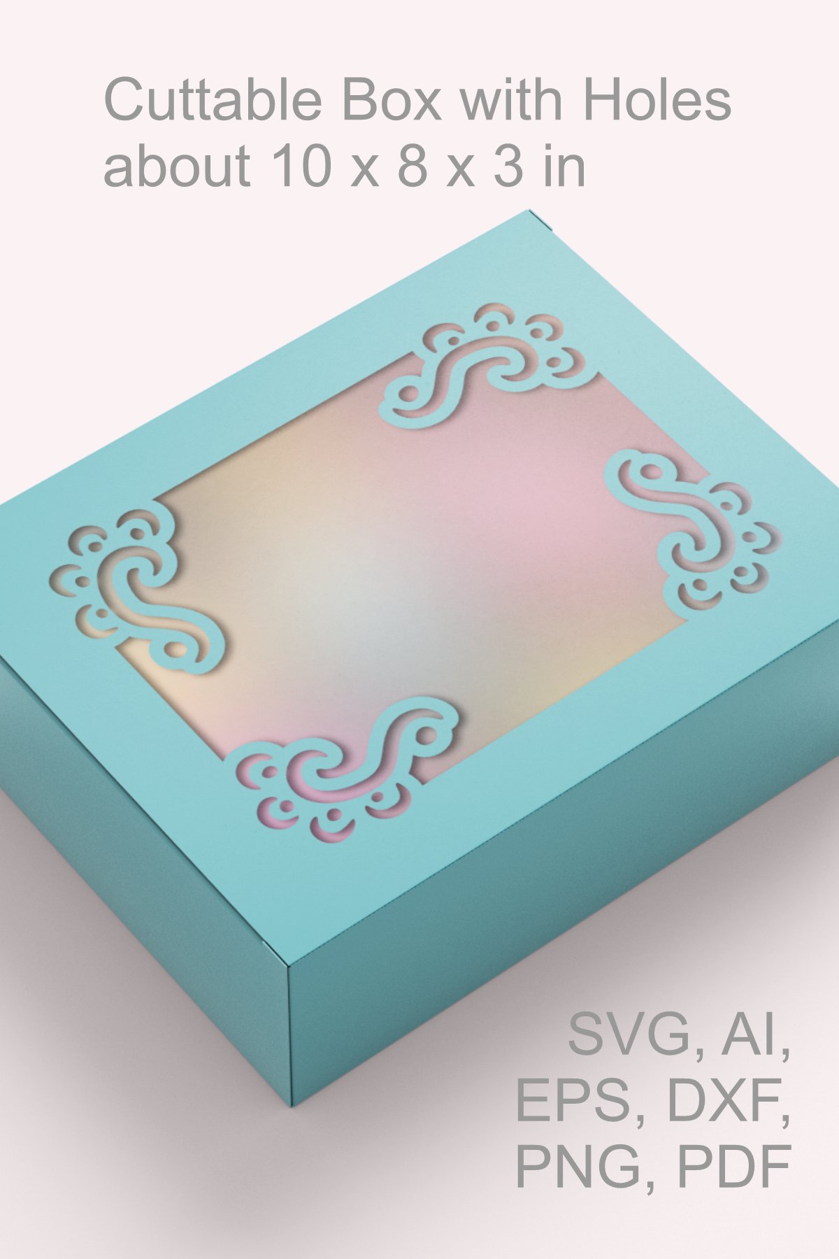 Ornate Window Rectangular Gift Box Template