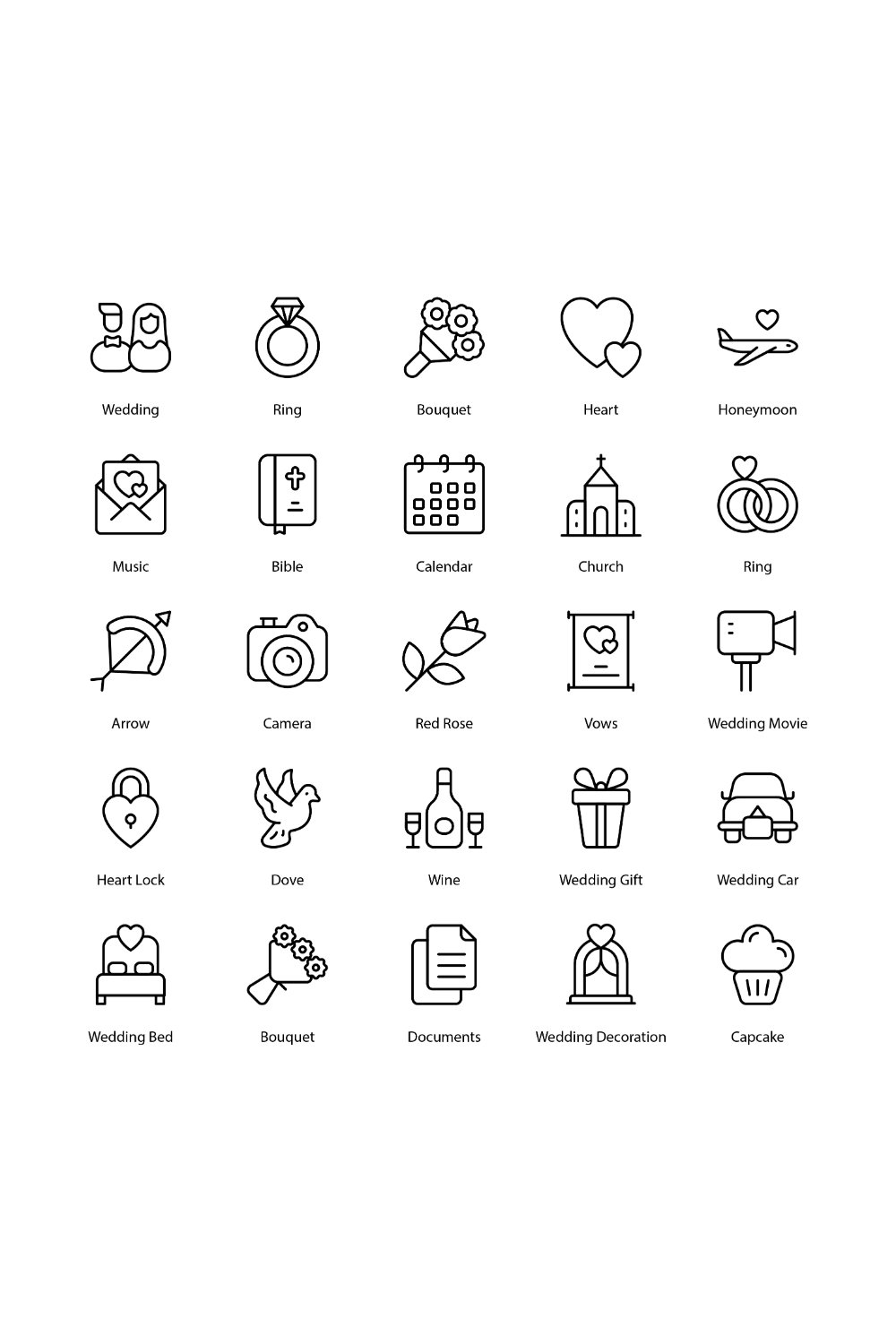Wedding Icon Set (2470677)