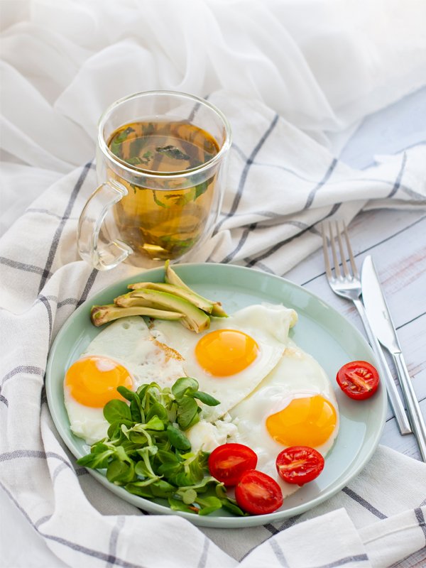 Food photo "Sunny Breakfast". Traditional breakfast.