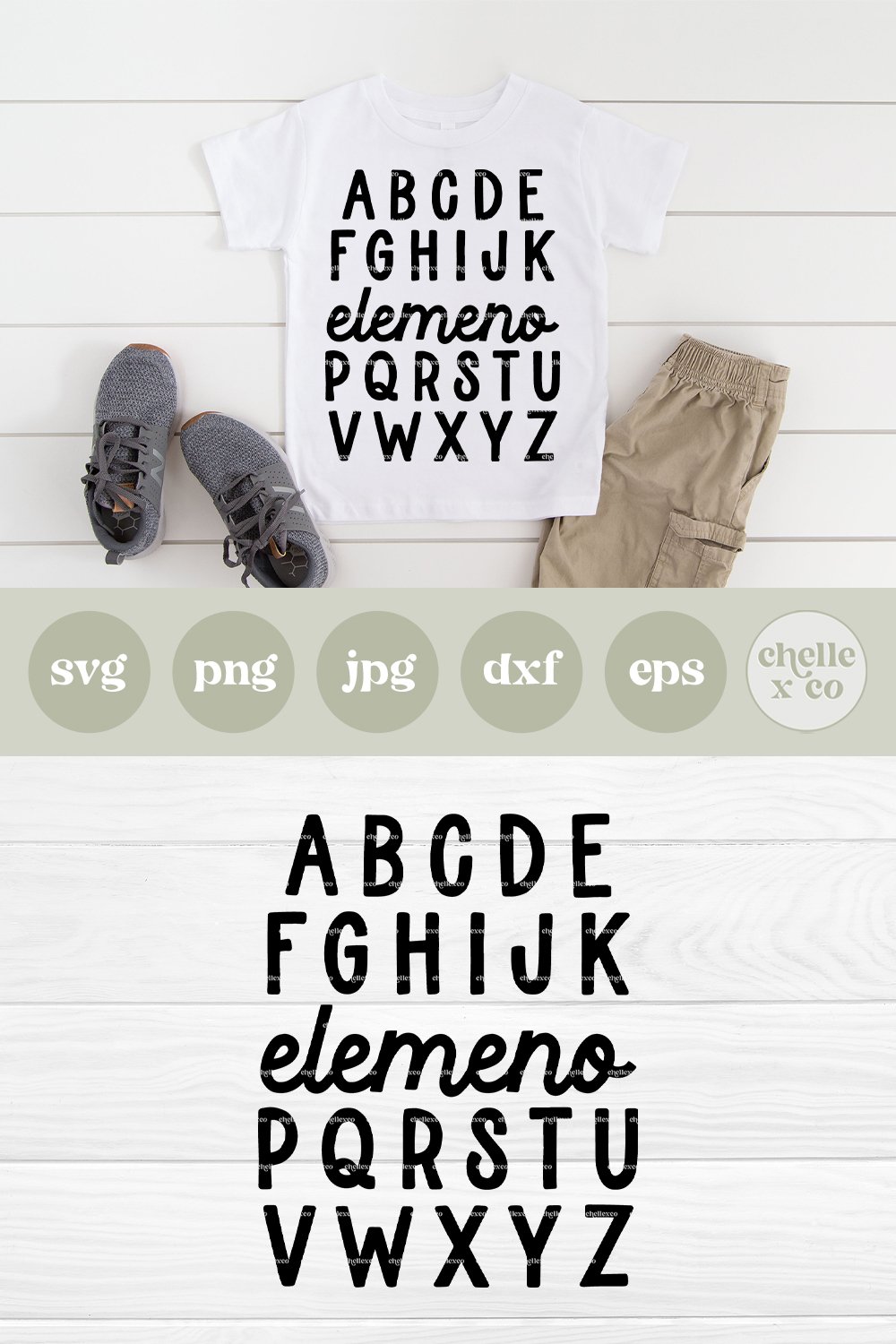 ABCD Elemeno Alphabet SVG PNG