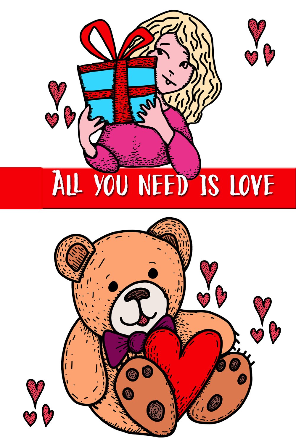 Valentine's Day Romantic Clipart PNG Love clipart cute gnome