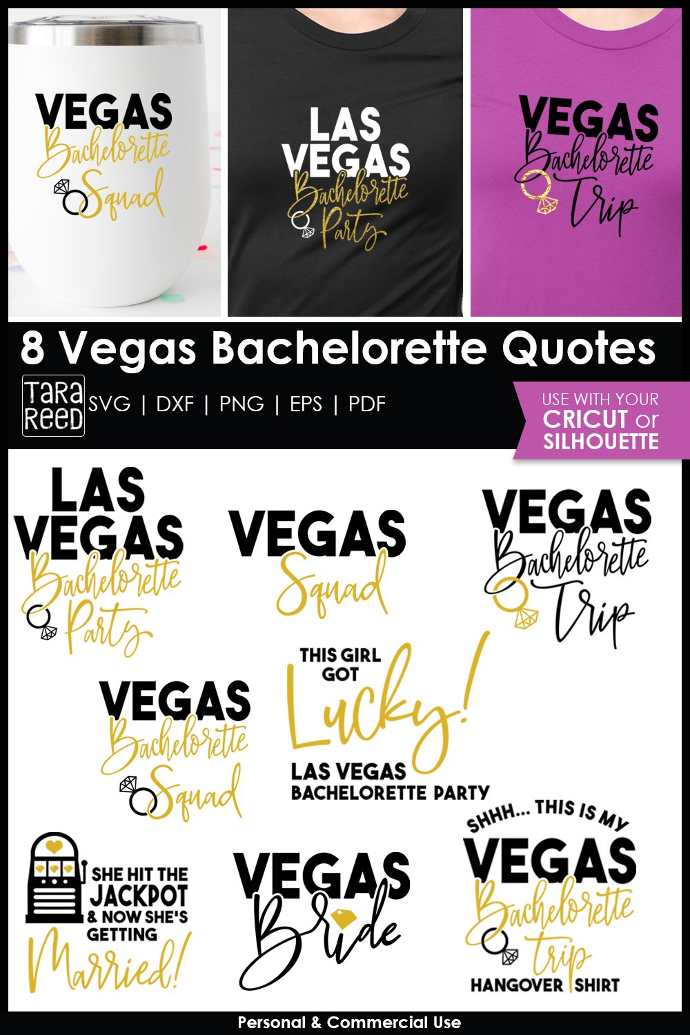 Las Vegas Bachelorette SVG Bundle | Bachelorette Party
