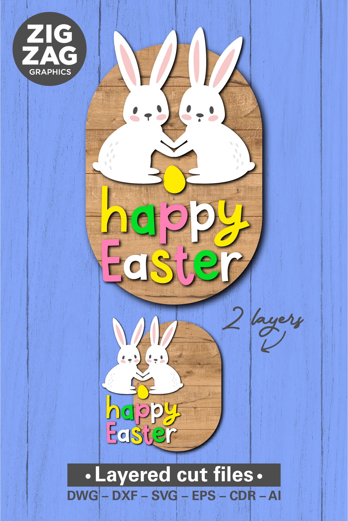 Layered Easter sign svg, Happy Easter svg, Bunny svg, Eggs