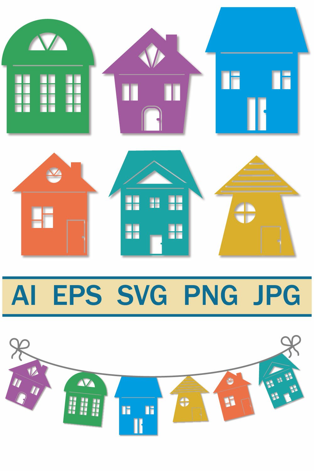 Set houses svg, city of houses, architecture (1924667)