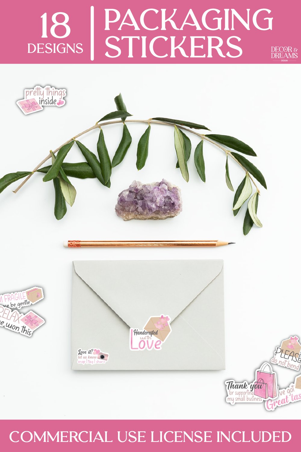 Packaging Stickers Bundle | Small Business Stickers