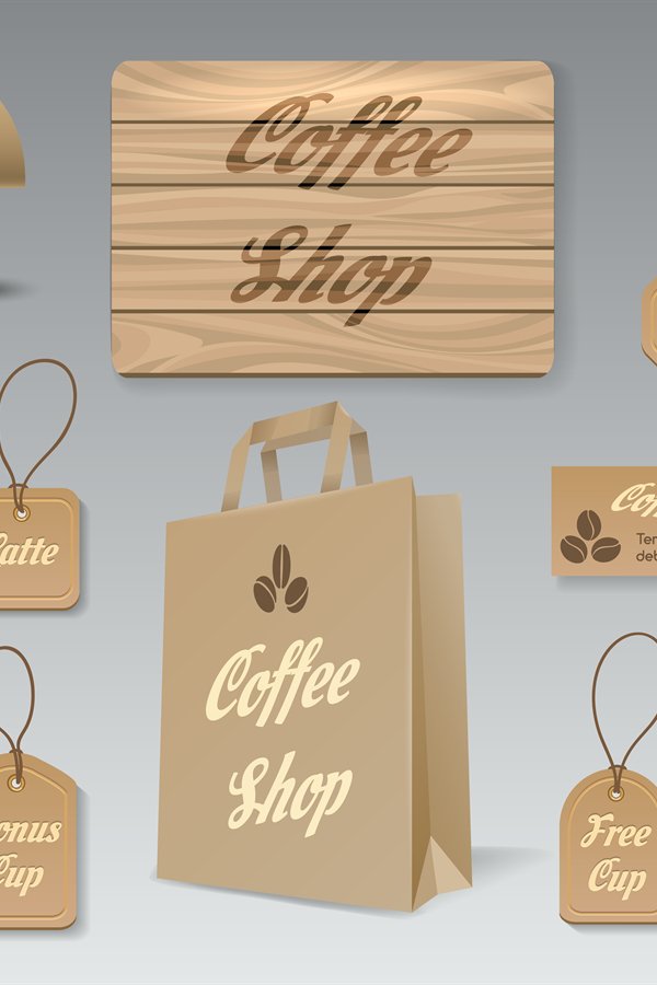 Paper pack mockup set