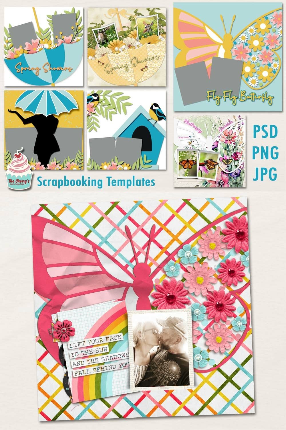 Gorgeous Spring Templates with Butterfly Umbrella and More