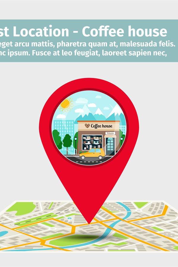 The best location coffee house