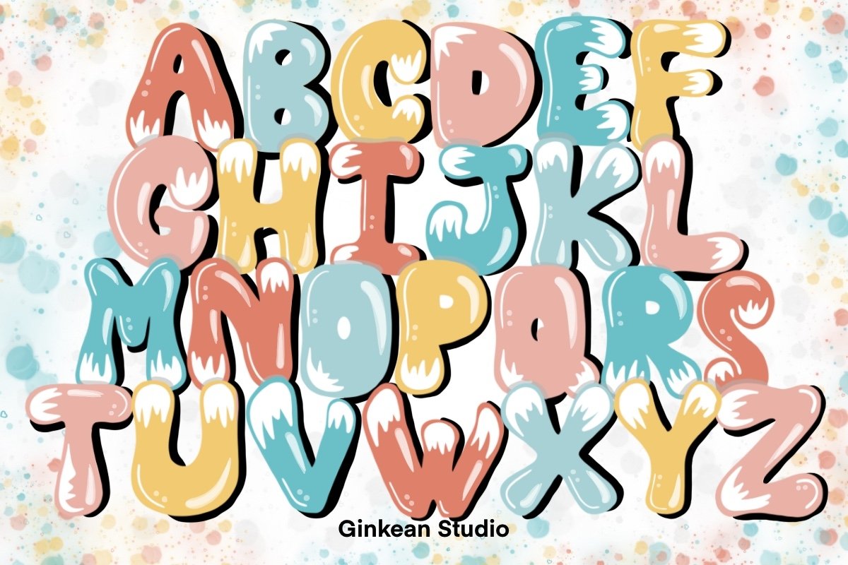 Alphabet brushes, 26 Alphabets brush stamp (1245205)