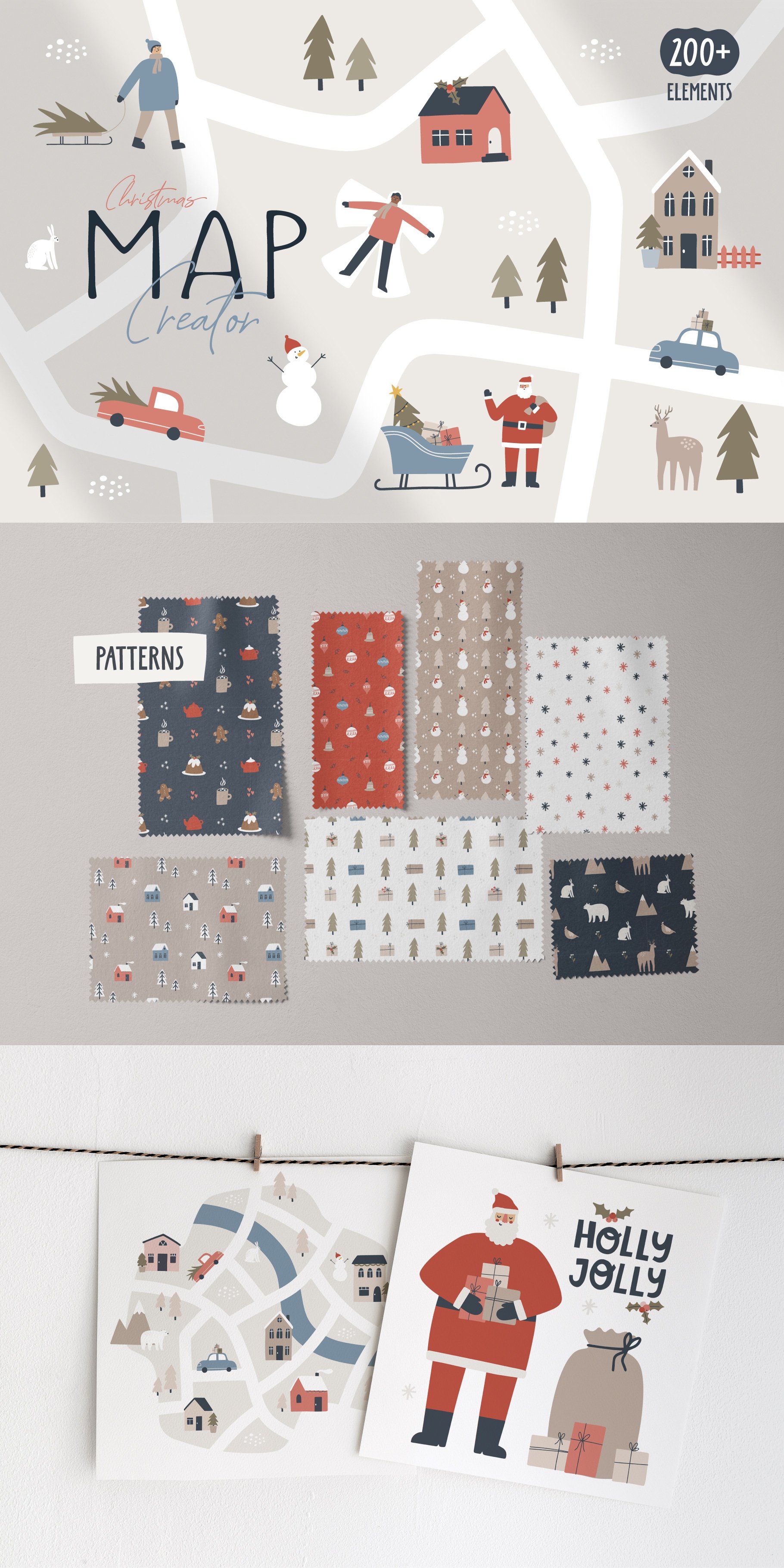 Modern Christmas Cards & Map Creator (1673953)