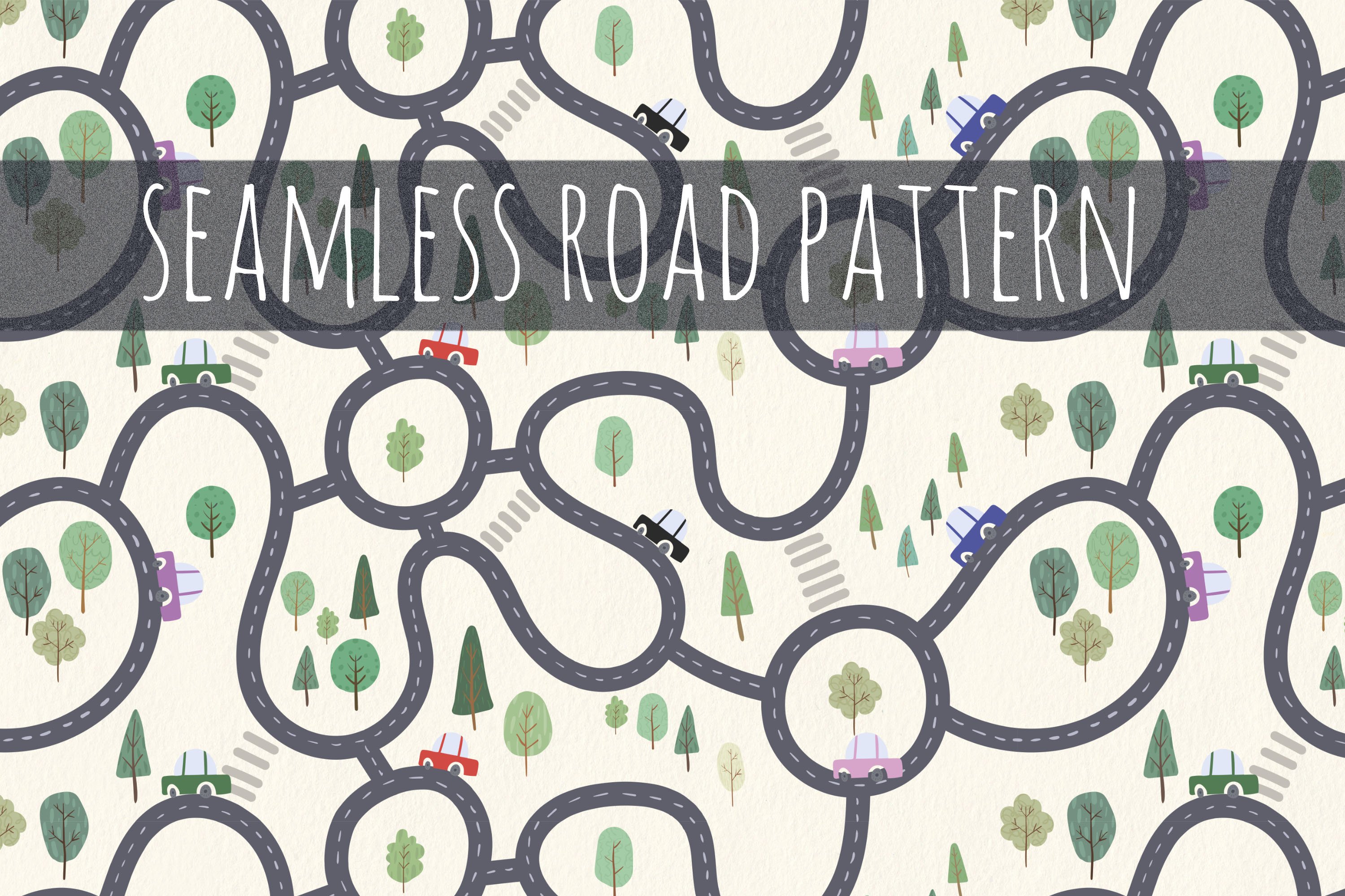 Road seamless pattern EPS CC