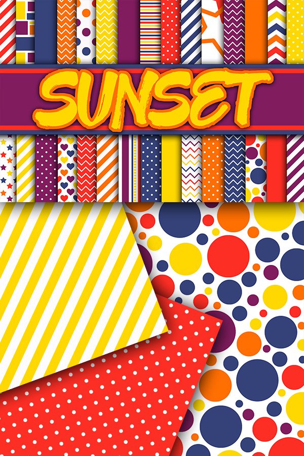 Sunset Digital Papers (37565)