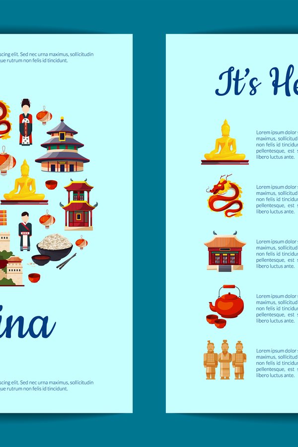 Vector china elements