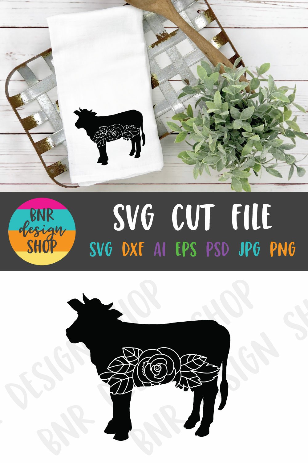 Cow SVG, Farmhouse SVG, Farm SVG, SVG Cut File