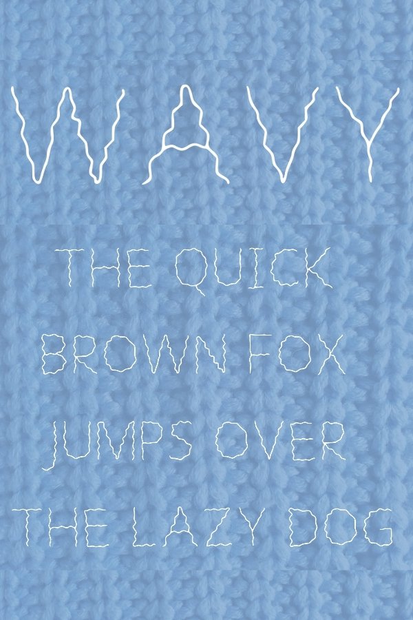 Wavy handwrutten font in ttf and otf