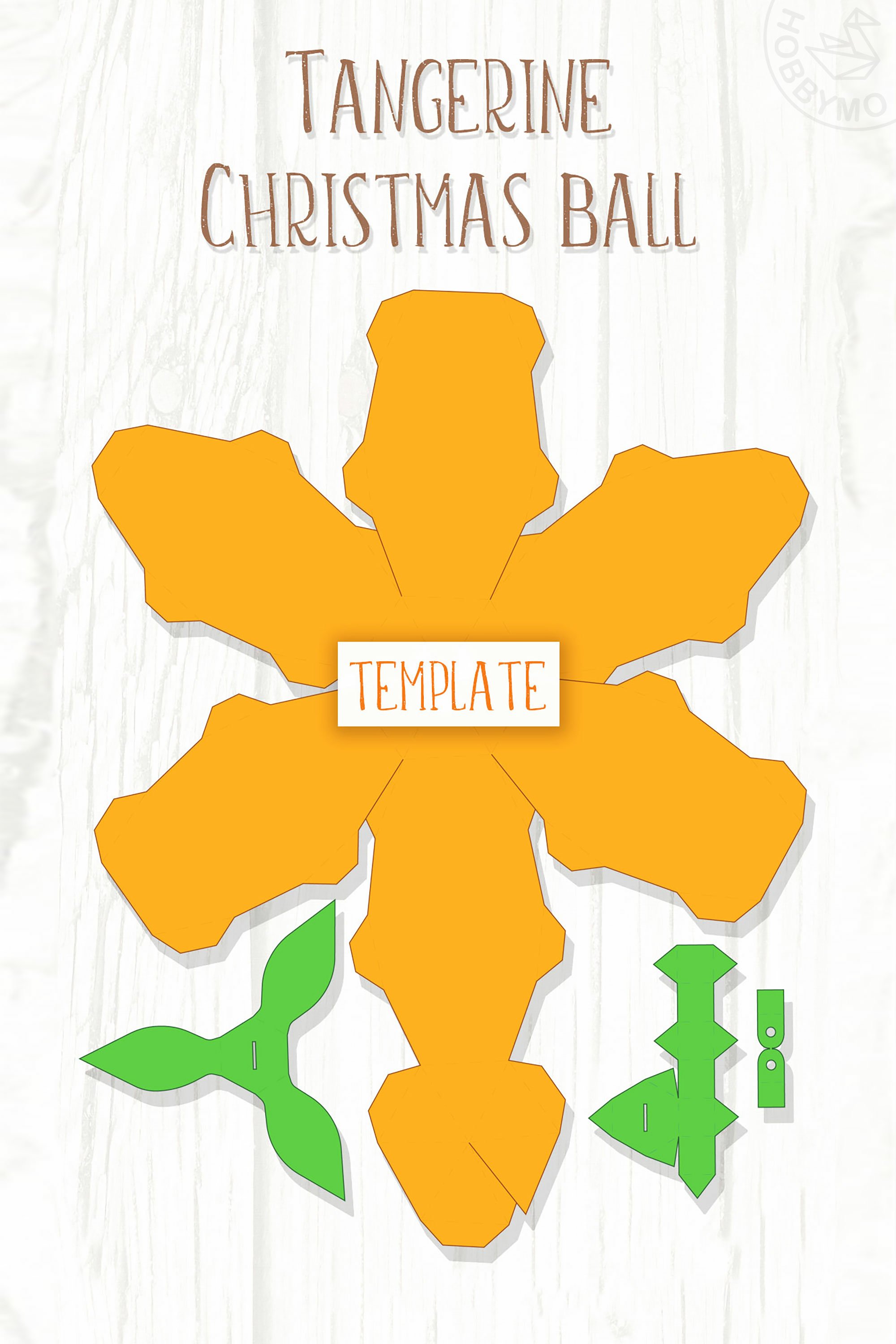 DIY Paper Christmas Tangerine Toy 3D Papercraft