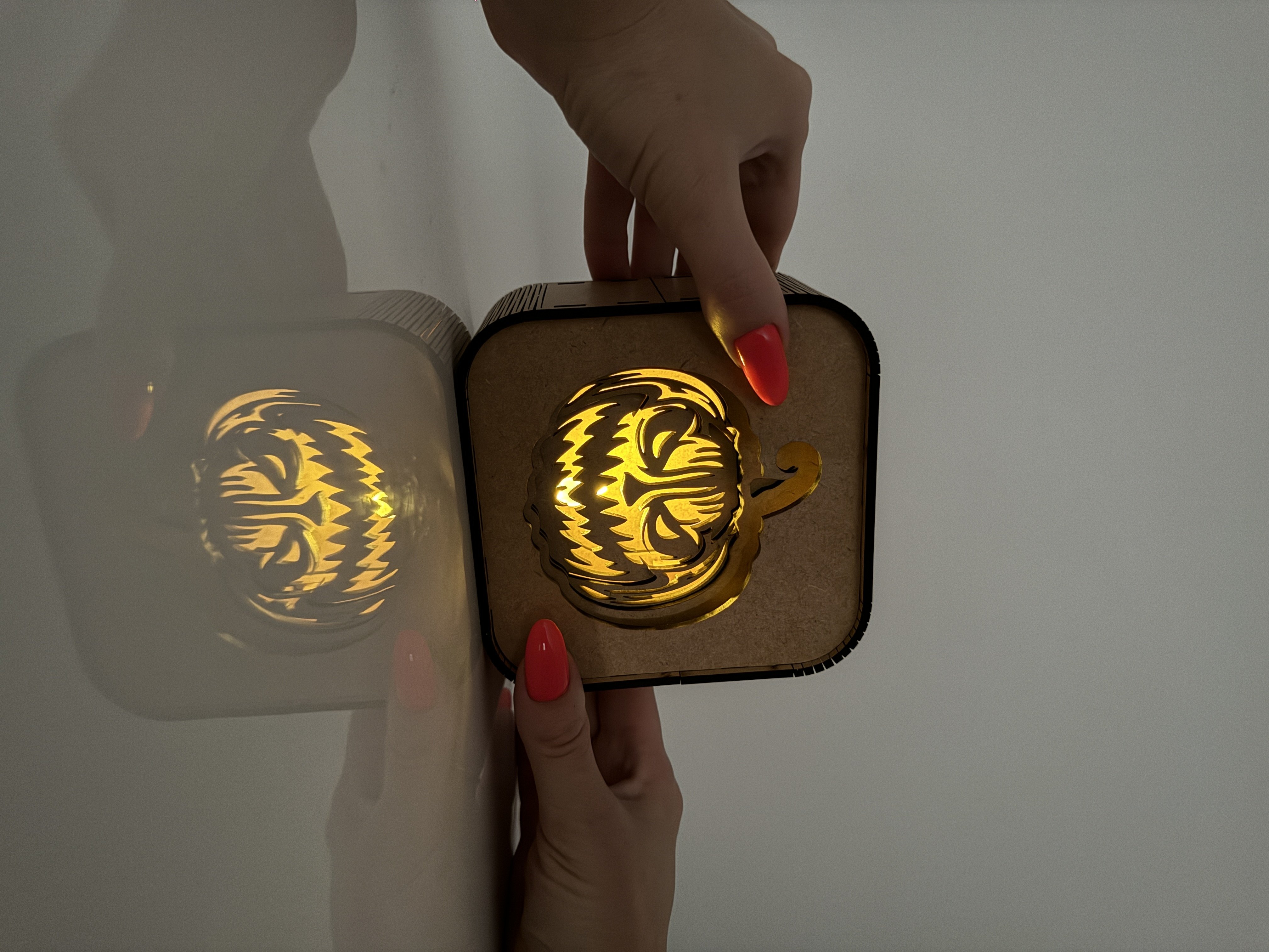 Pumpkin Halloween Shadow Box Lantern