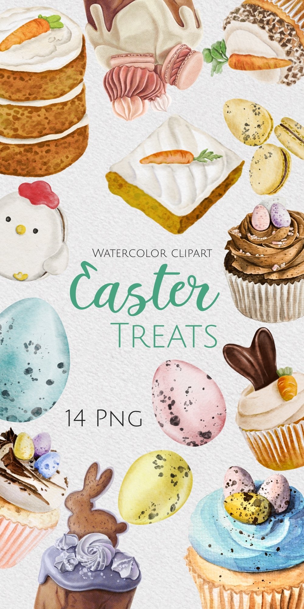 Watercolor Easter clipart (2808839)