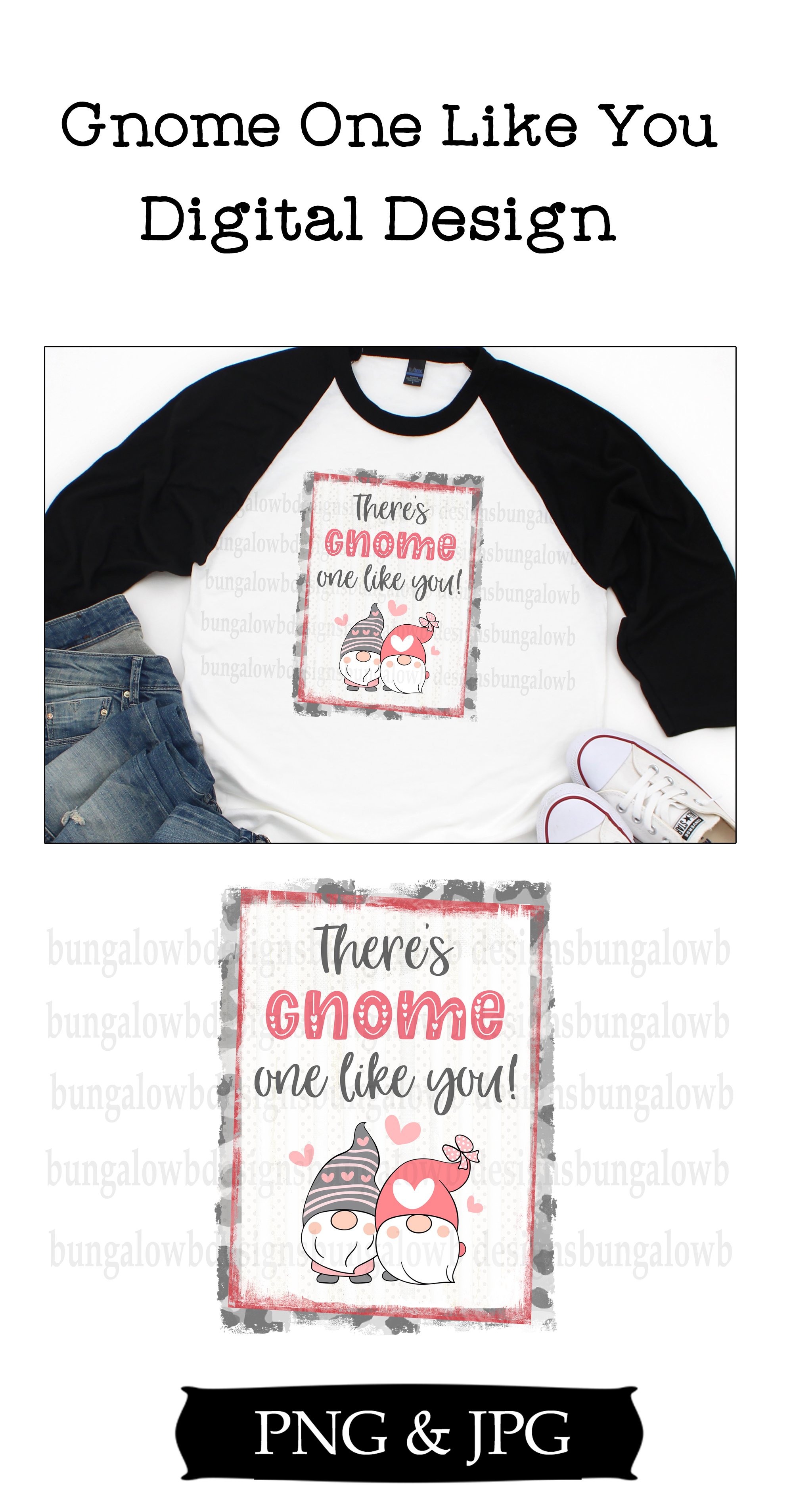 There's Gnome One Like You Valentine Gnome Design
