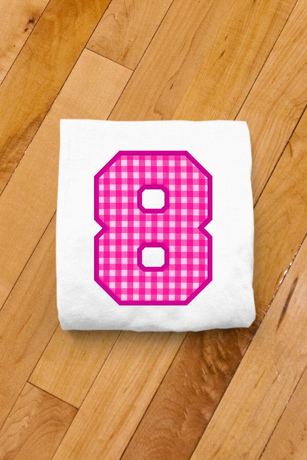 Varsity Number 8 Applique Embroidery File