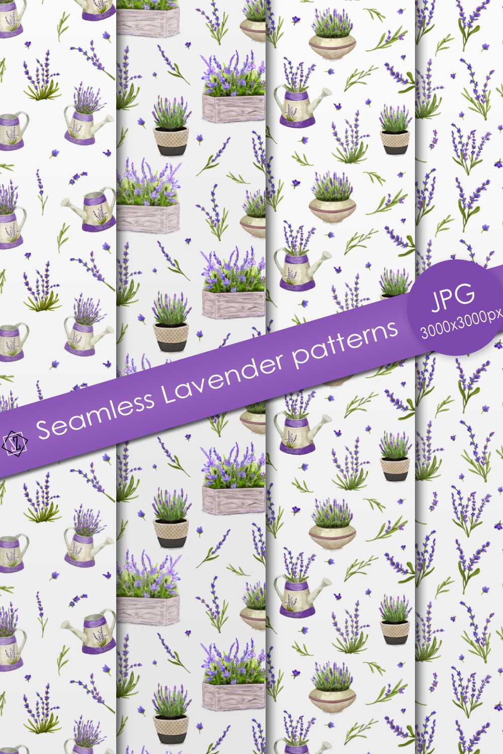 Seamless Lavender patterns