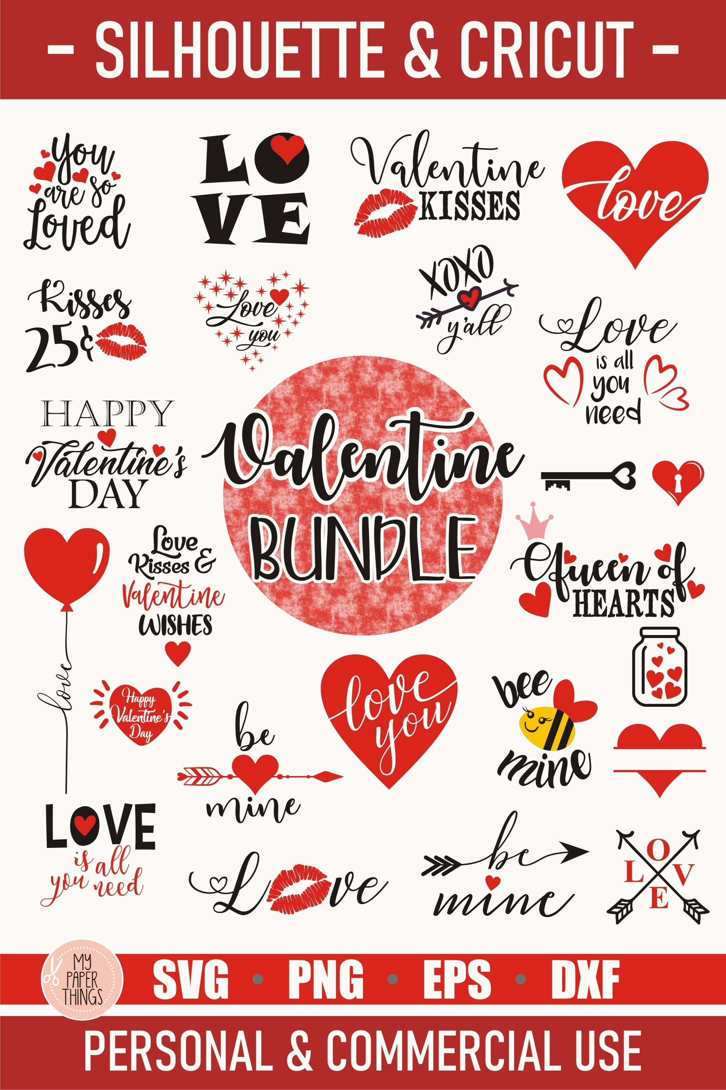 Valentines day SVG Bundle