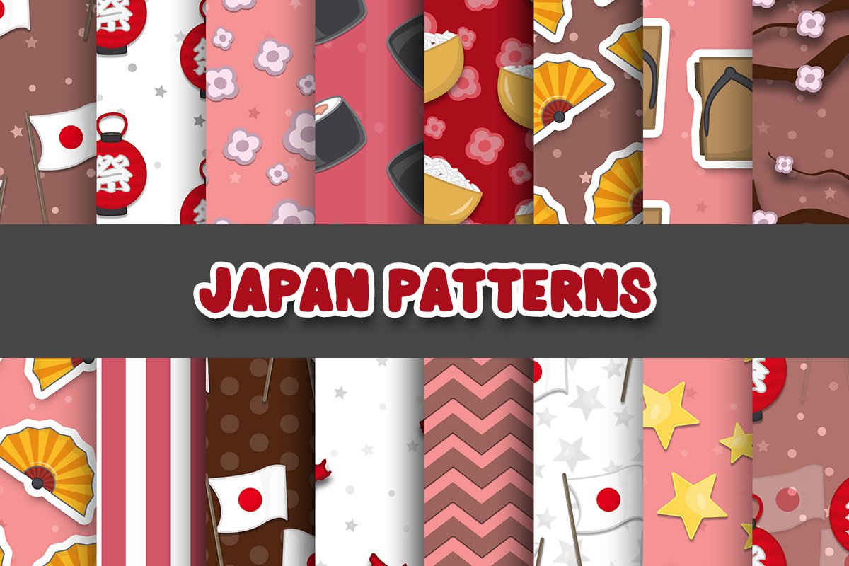 Japan Digital Papers Patterns