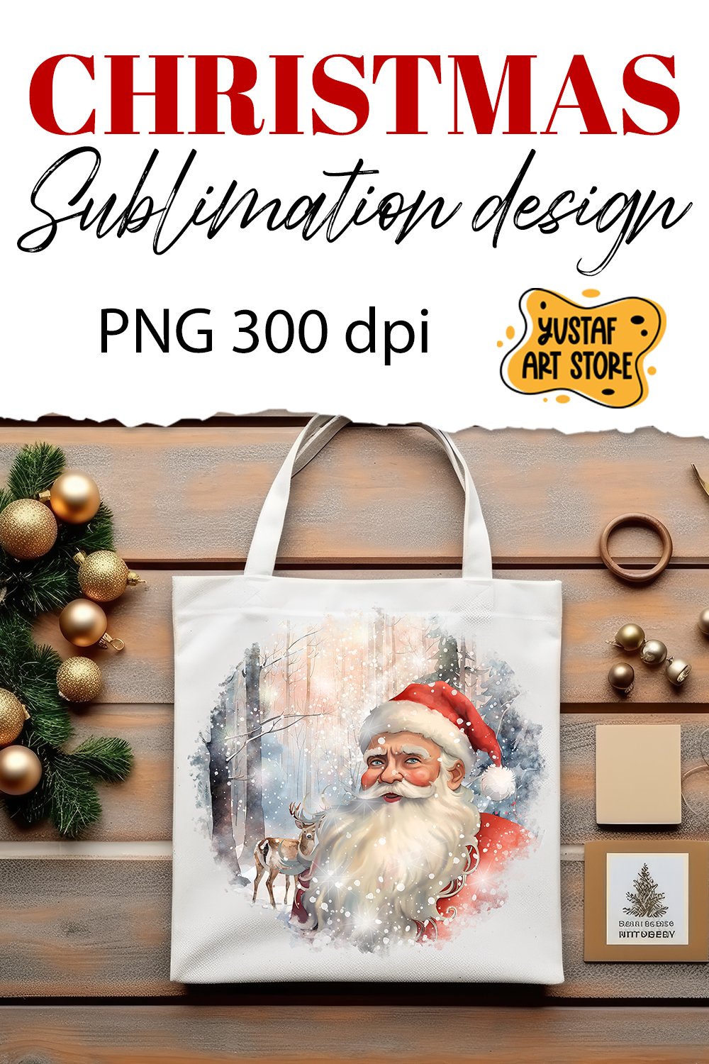 Christmas sublimation design. Santa Claus in (2775533)