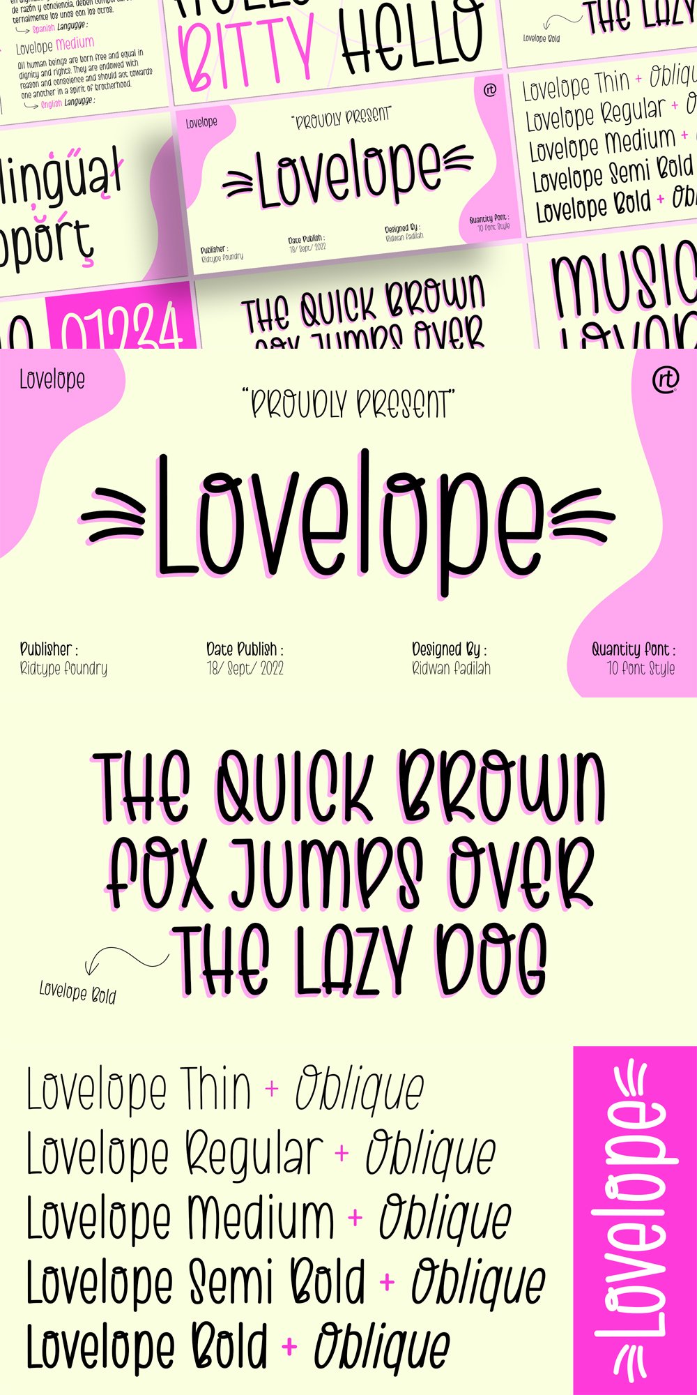 Lovelope - Cute Handwriten Font