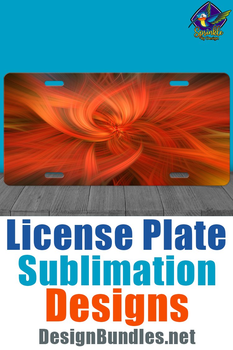 License Plate Sublimation Design (995086)