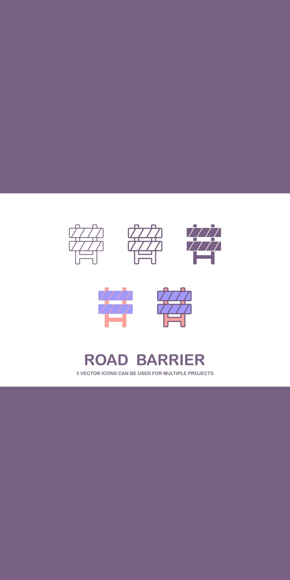 Line barrier, Road barrier icon illustration isolated vector