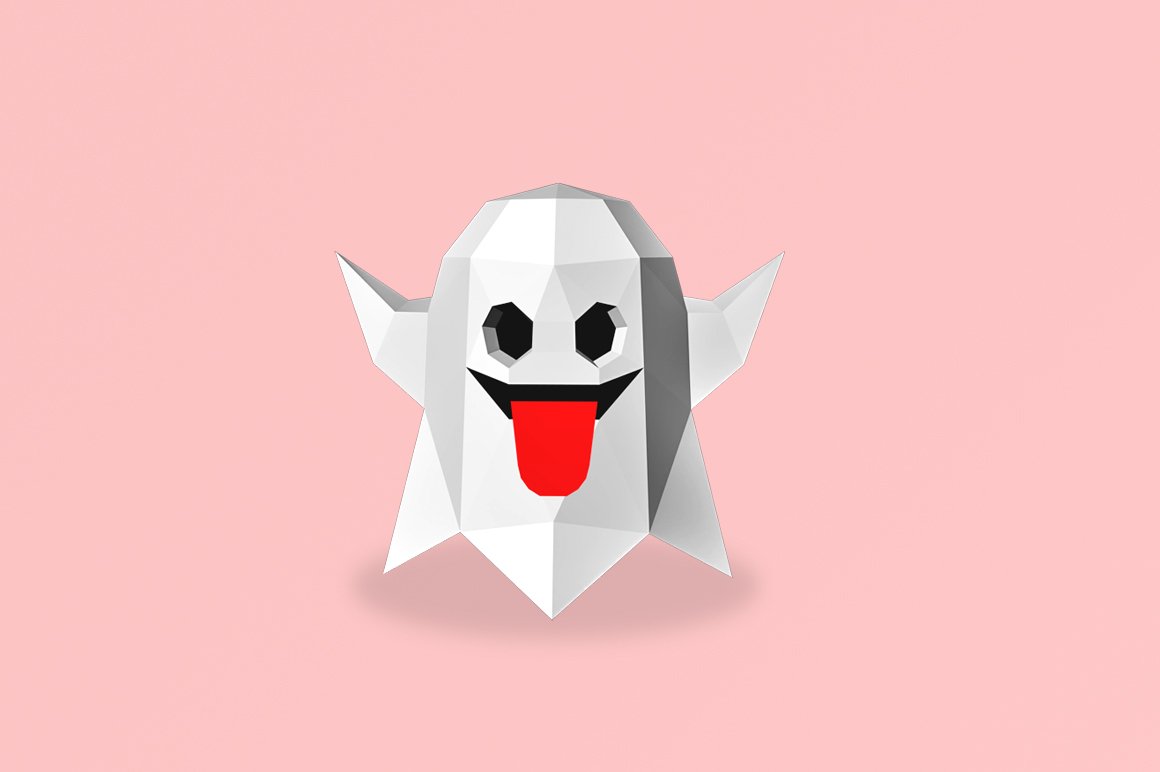 DIY Halloween ghost - 3d papercraft (1008249)