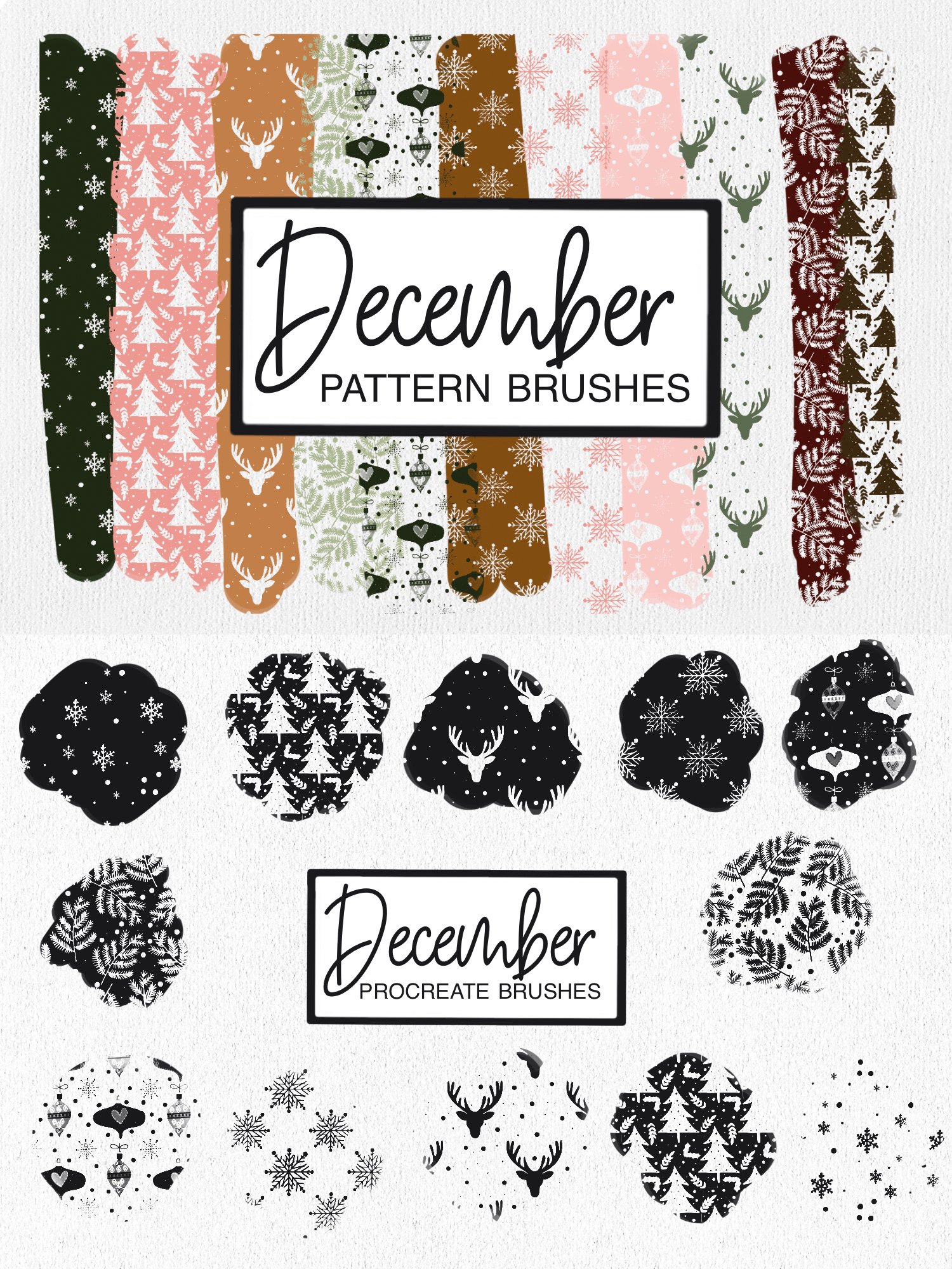 December Pattern Brushes