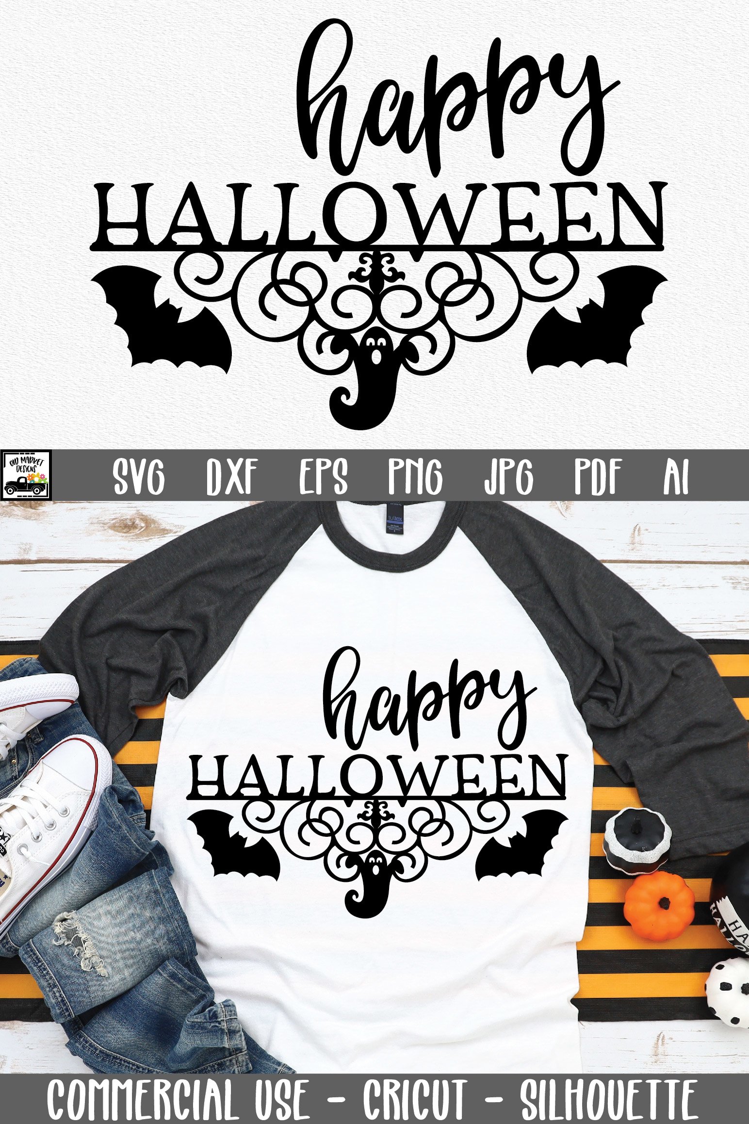 Happy Halloween SVG Cut File - Halloween SVG PNG EPS DXF