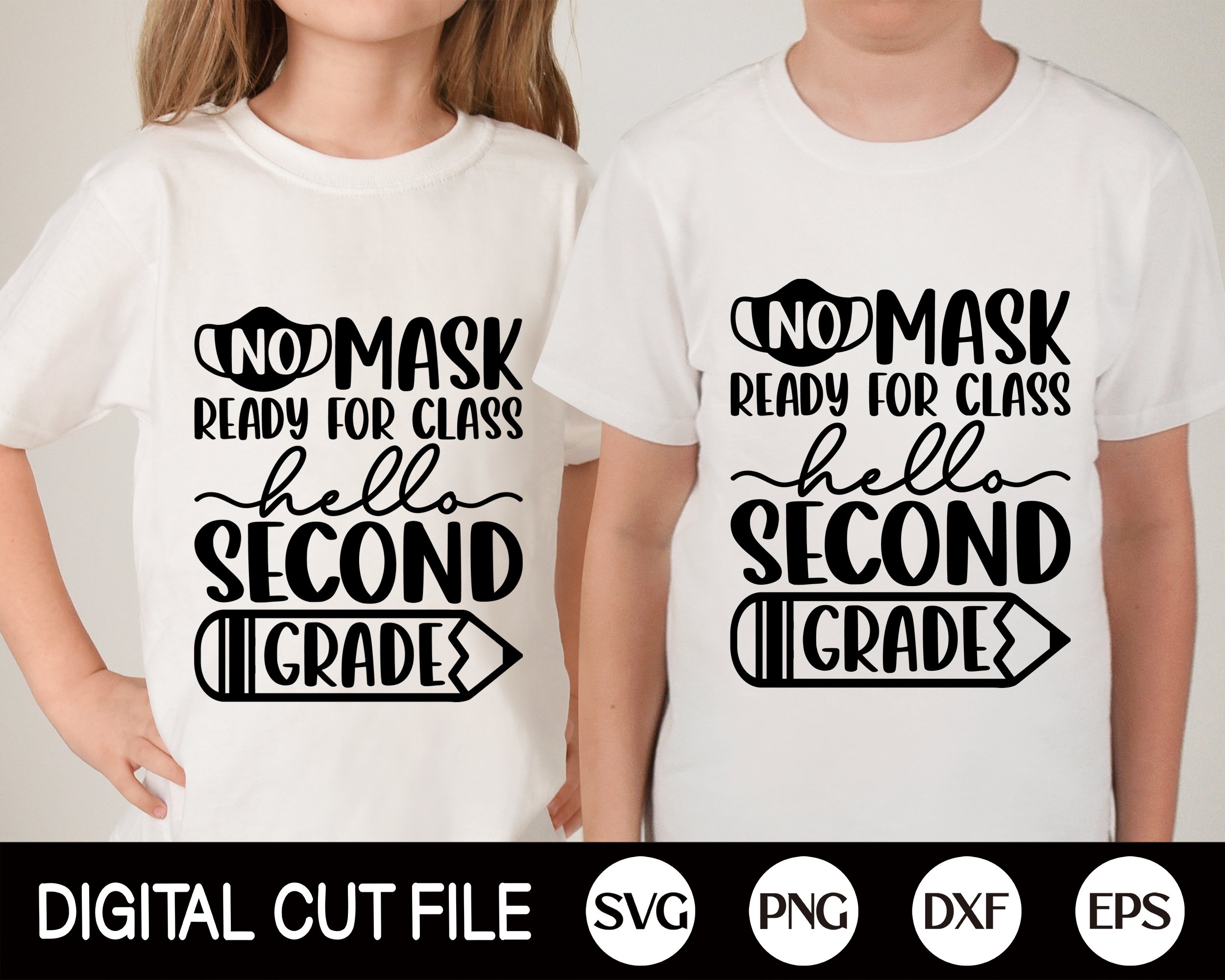 Hello Second Grade Svg, Pandemic Grade Shirt, No Mask School