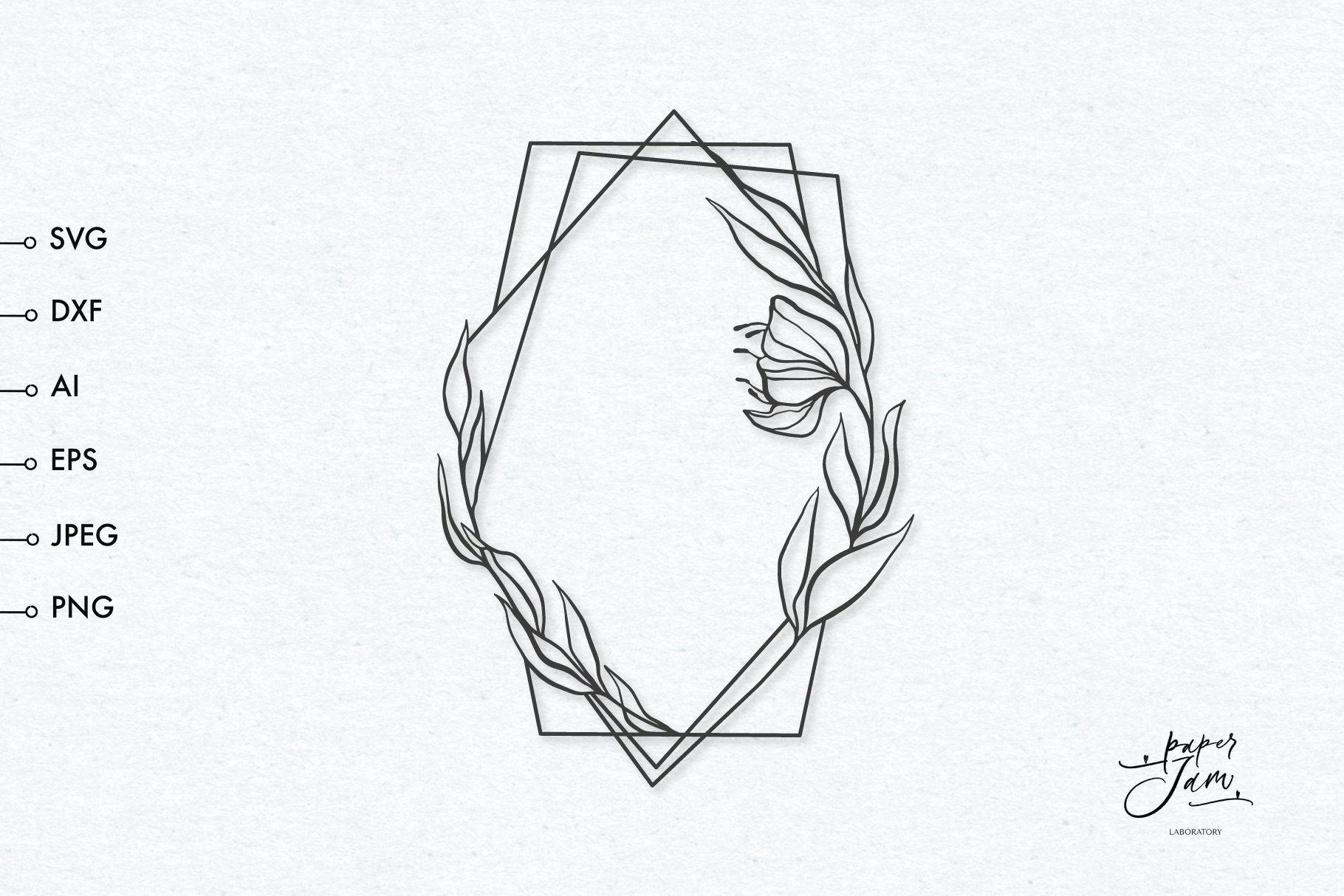 Wedding wreath svg dxf eps, Wedding monogram frame svg