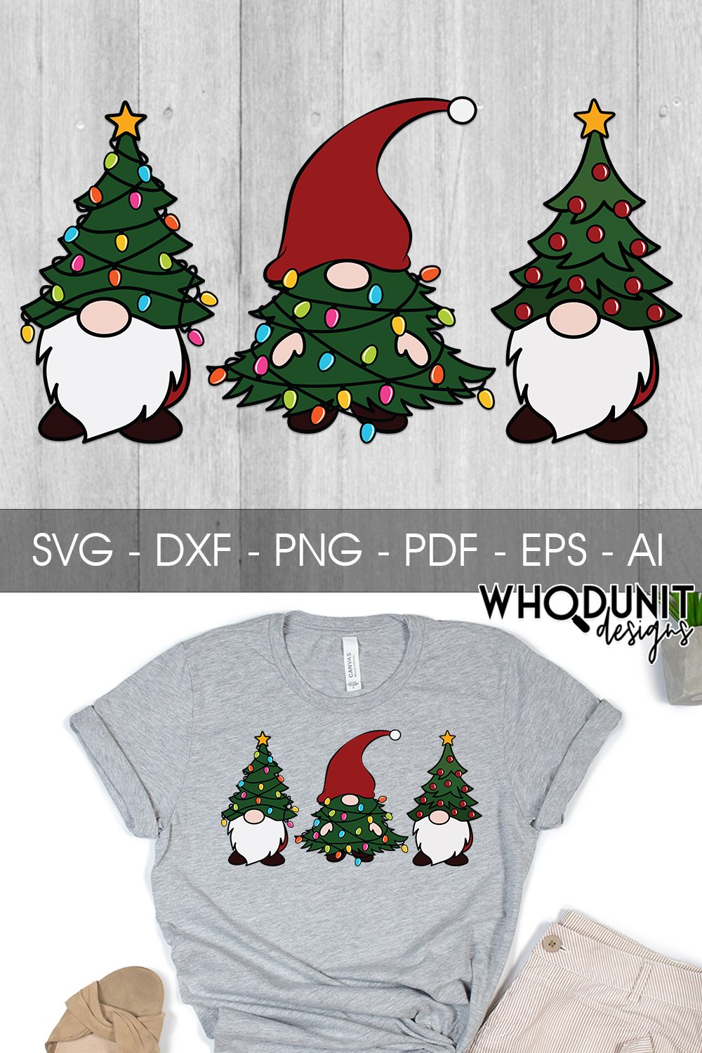 Christmas Gnomes SVG |Chrismtas Tree