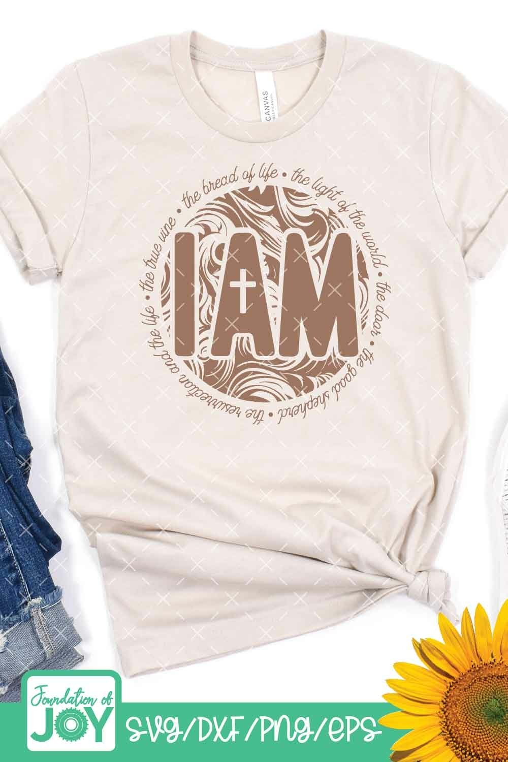 I am I am svg, Bible Verse svg, Christian Tshirt