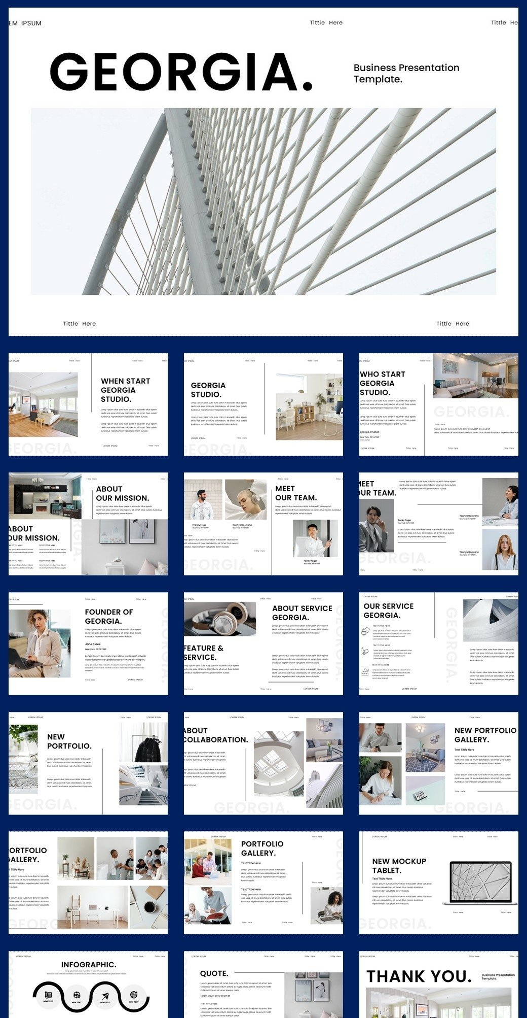 Georgia - Business PowerPoint Template