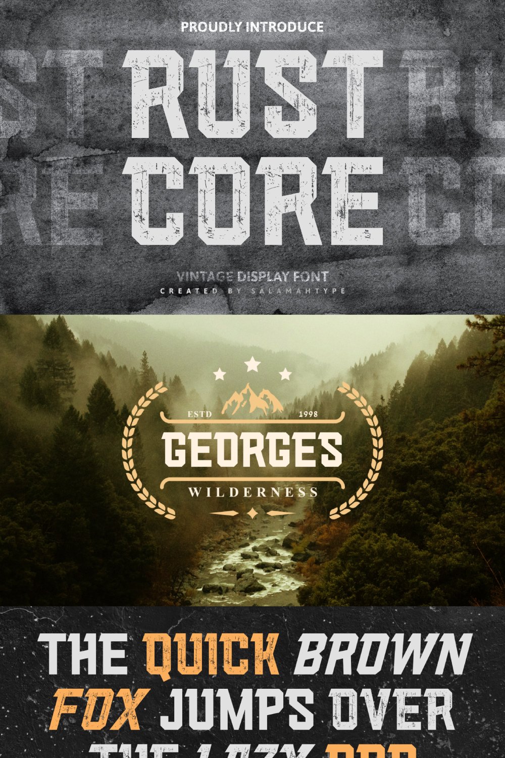 Rust Core - Stylish Display Font