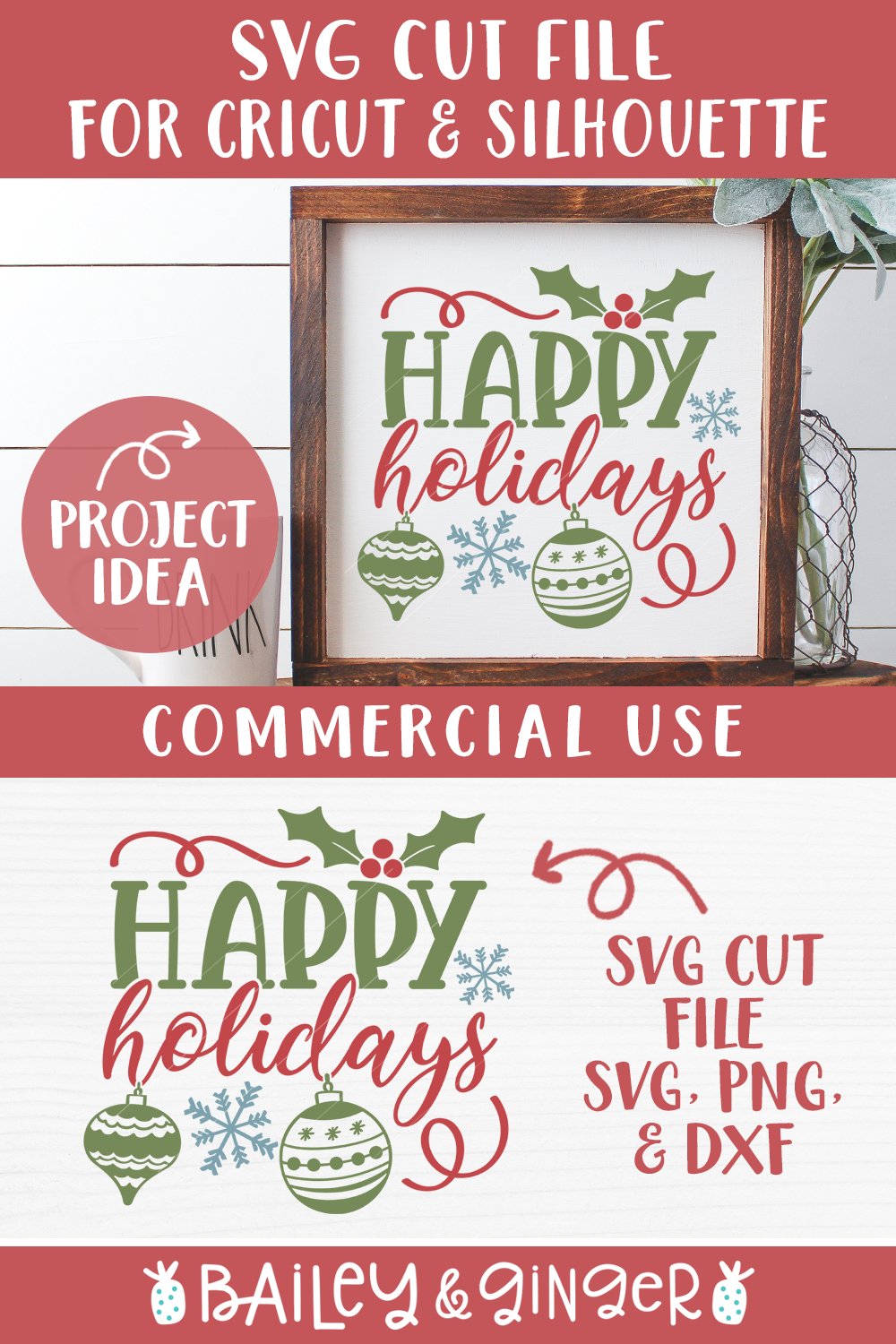 Christmas Sign SVG | Happy Holidays SVG (1022478)