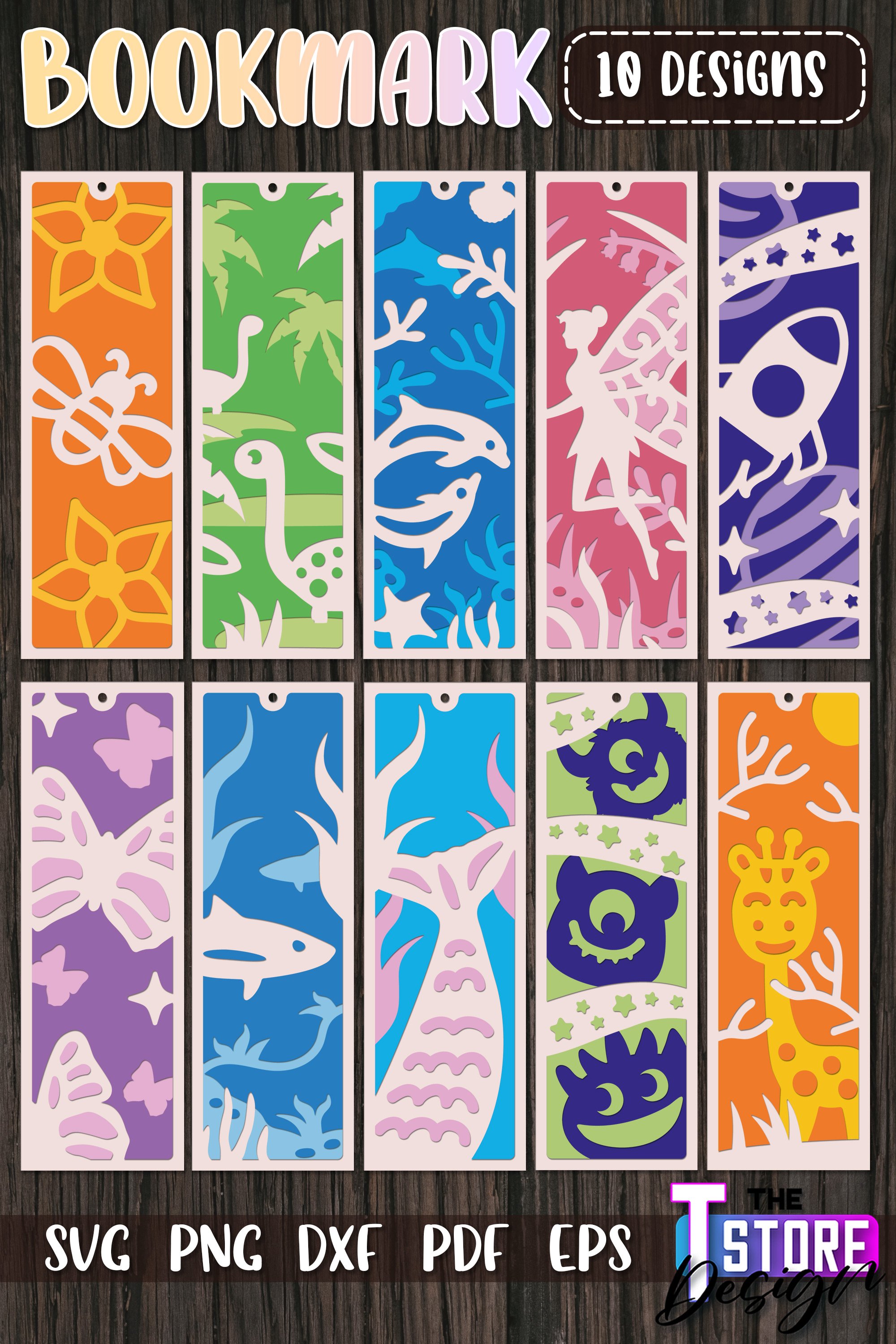 Bookmark SVG Bundle| Paper Cut Bookmark SVG | Book Lover