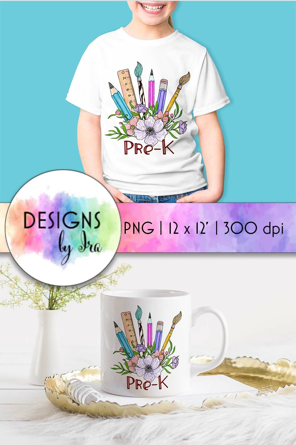 Pre-K Shirt Print PNG, Back to School Sublimation PNG