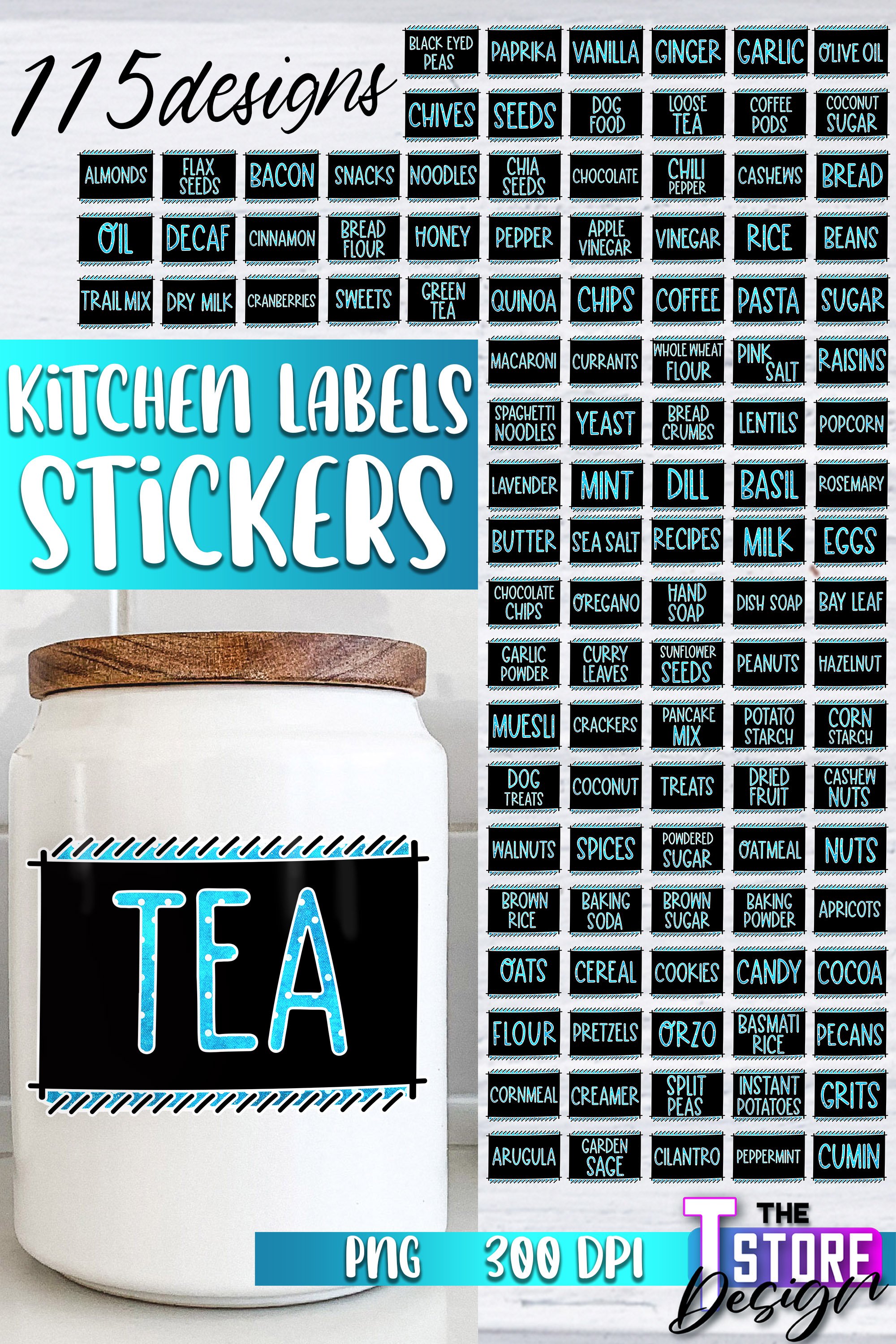 Kitchen Labels Stickers Sublimation | Kitchen (2345863)