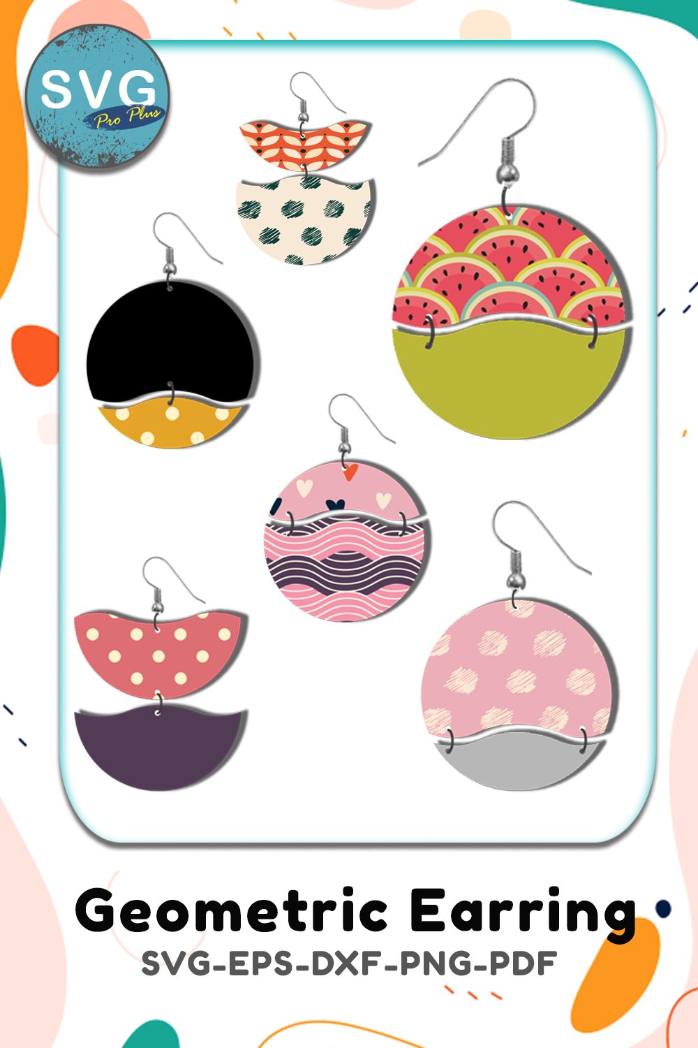 Split Circle Earring SVG,Round Earring svg,Earring (2429189)