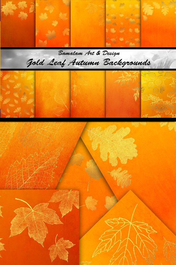 Gold Leaf Autumn Backgrounds