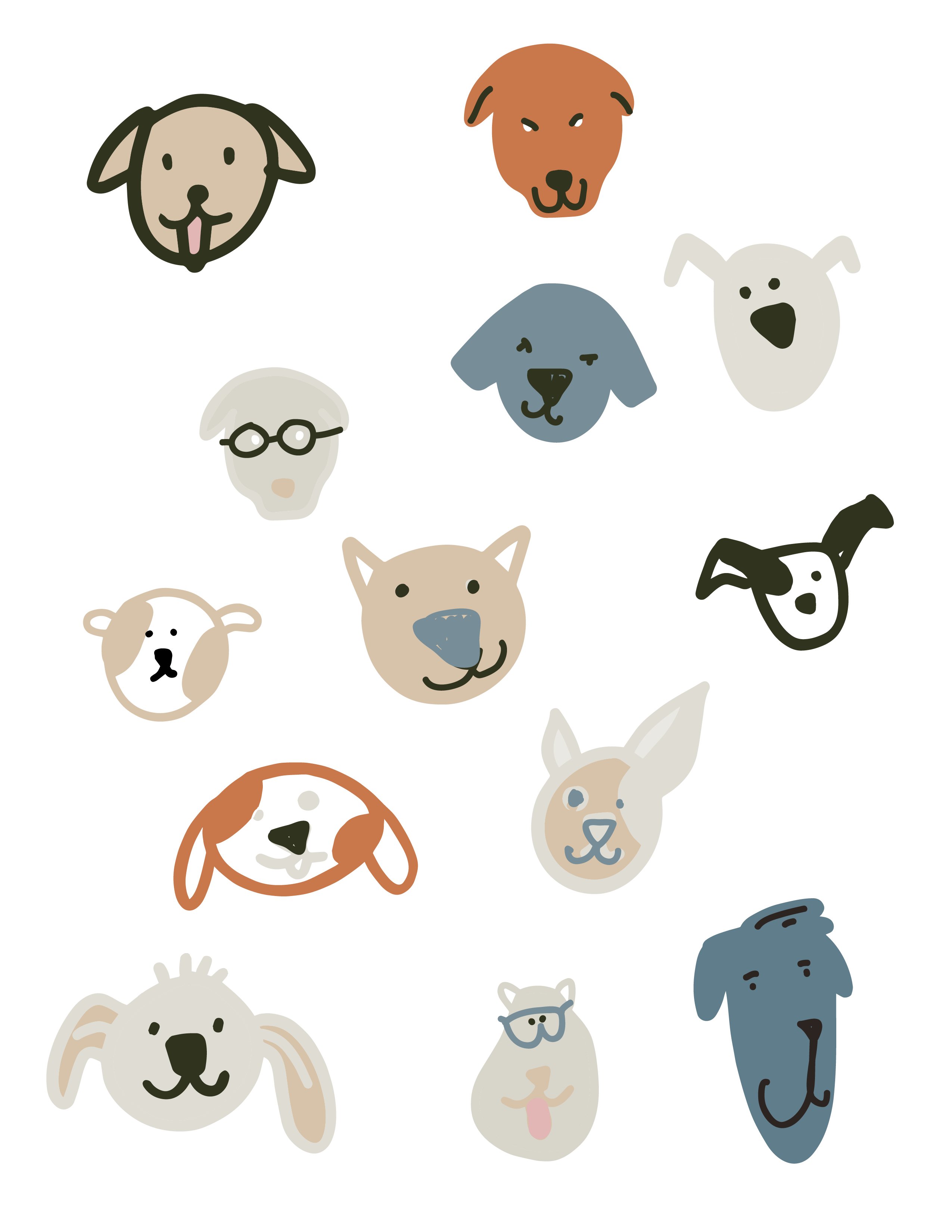 cute dogs sticker pack
