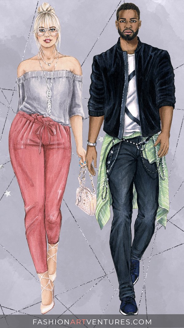 Female & Male Catwalk Plus-Size Models