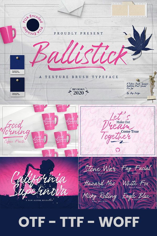 Ballistick Brush Stroke Font