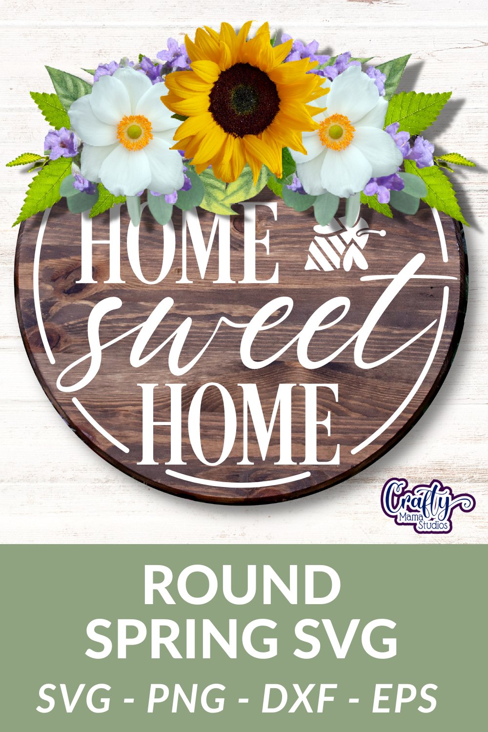 Home Sweet Home | Round Home Svg | Home Door Sign